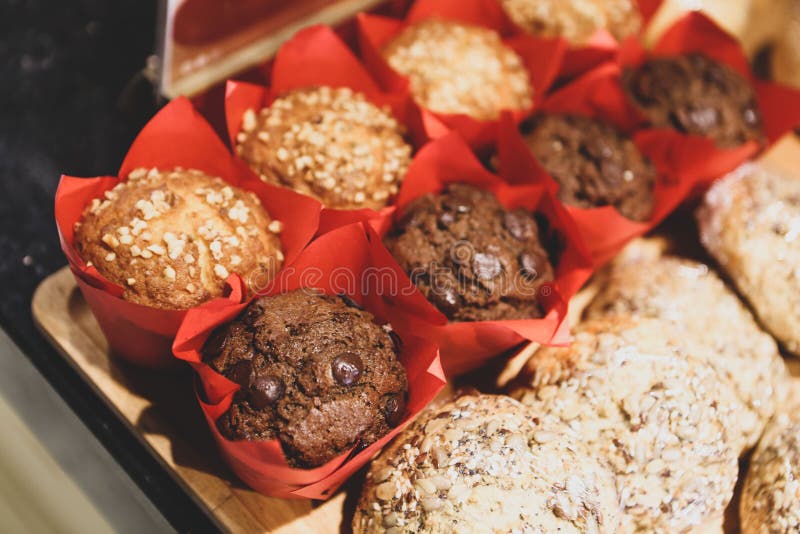 Group of Assorted Cookies. Chocolate Chip, Oatmeal Raisin, White ...