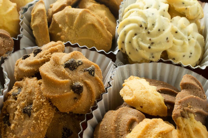 Group of assorted cookies stock image. Image of bakery - 86565519