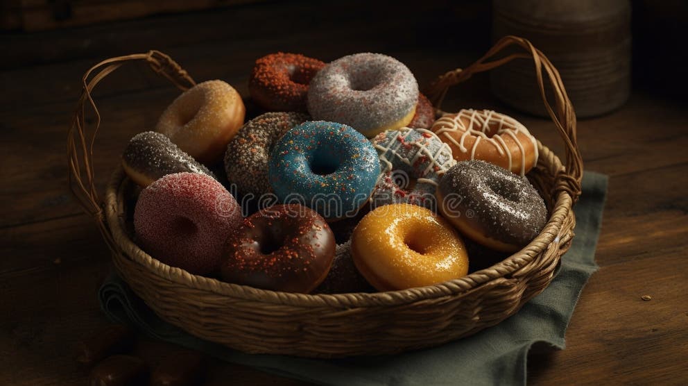 Group of Donuts stock illustration. Illustration of glaze - 303470879