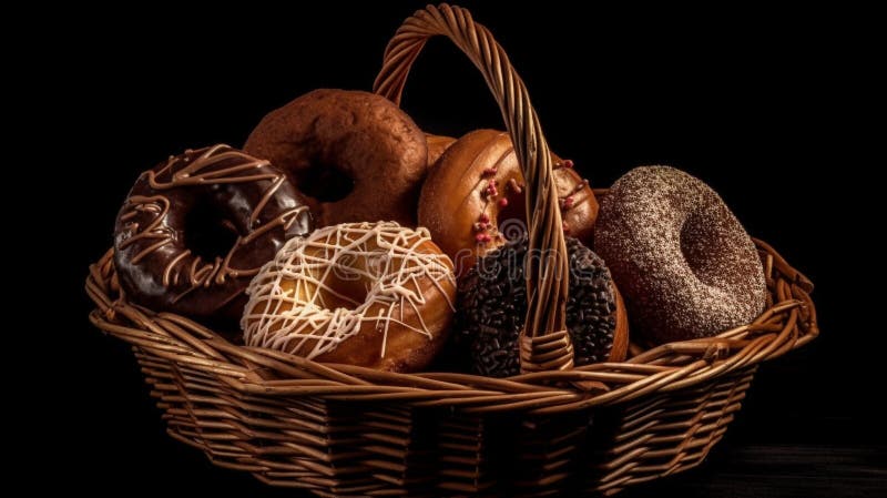 Group of Donuts stock illustration. Illustration of collection - 303470882