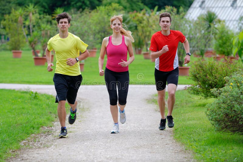 Group of athletes jogging stock image. Image of endurance - 32762347