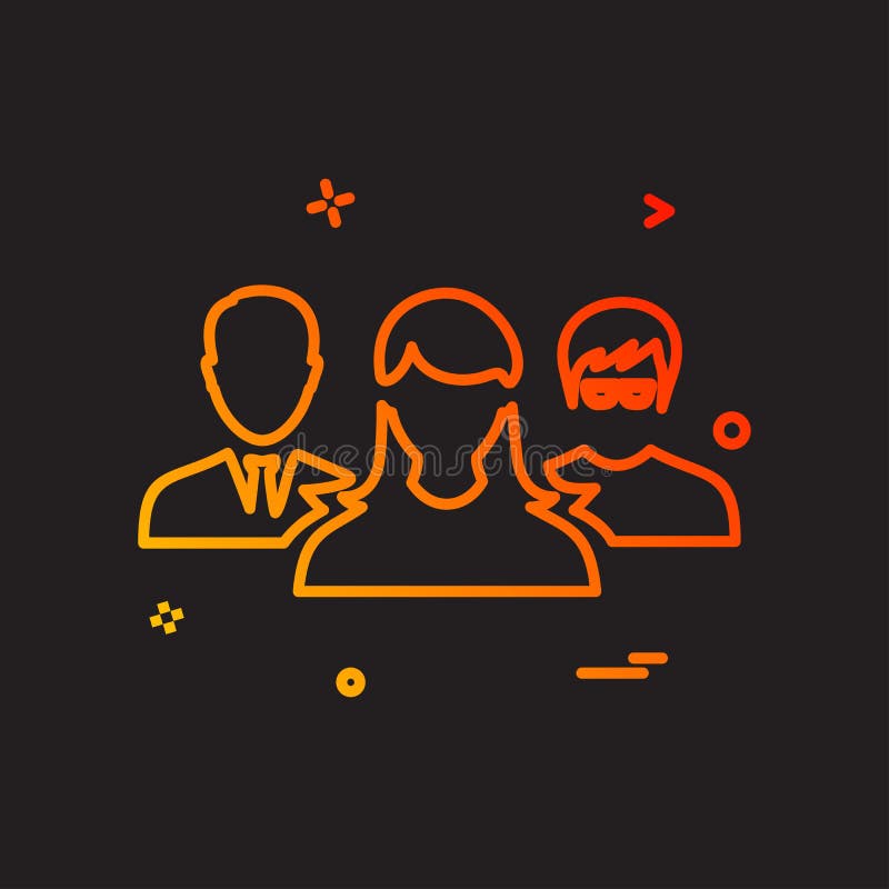 Group Avatar Icon Design Vector Stock Vector - Illustration of people ...