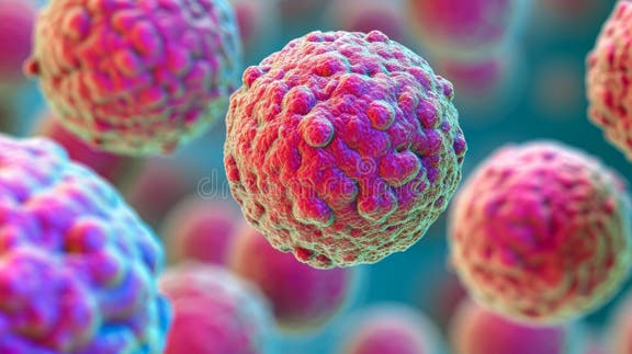 Group B Strep Bacteria Under a Microscope AI Generated Stock ...