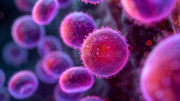 Group B Strep Bacteria Under a Microscope AI Generated Stock ...