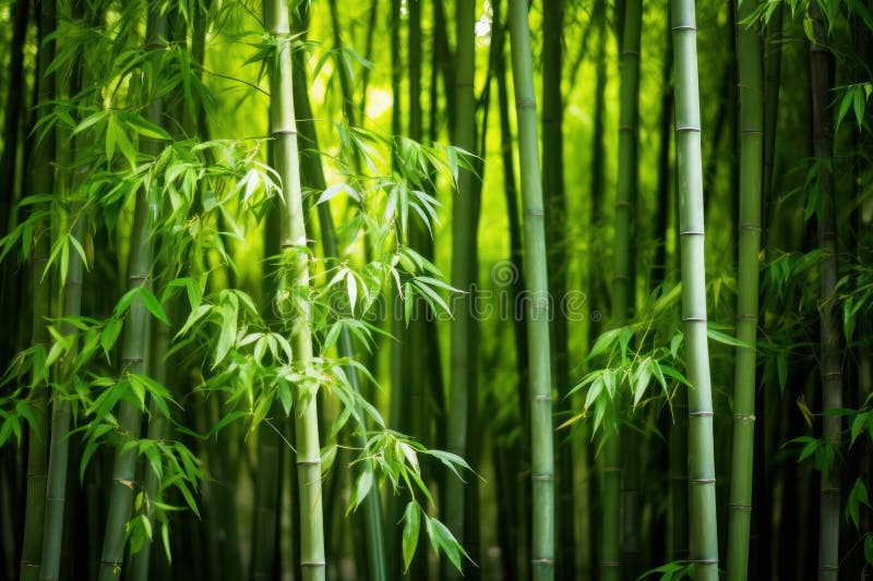 A group of bamboo trees stock illustration. Illustration of outdoor ...