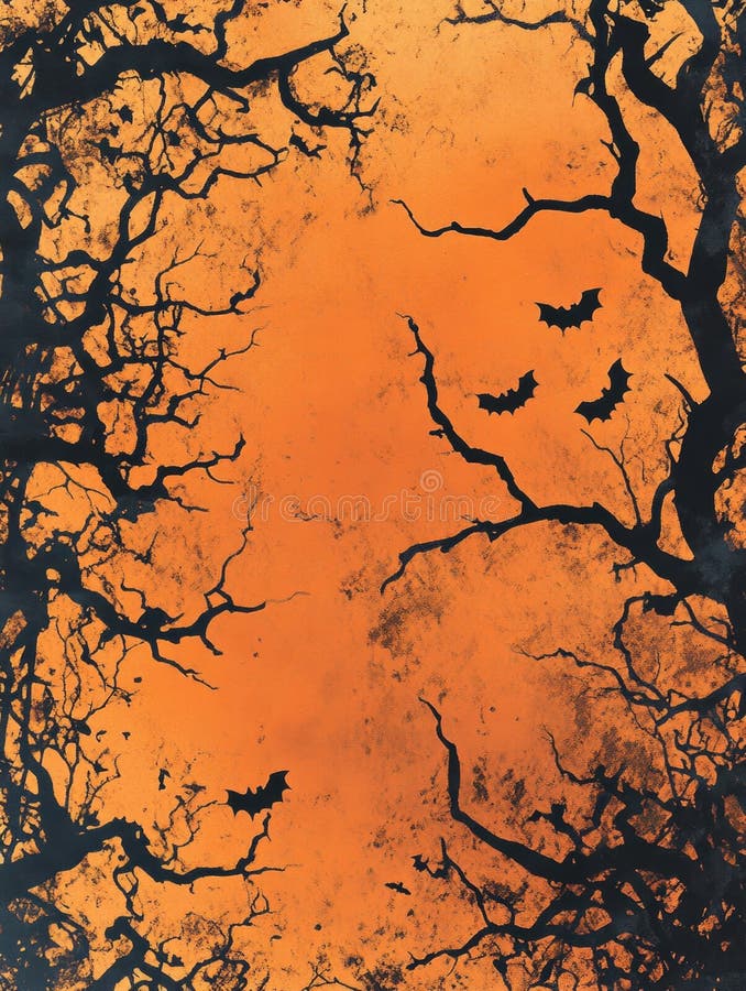A Group of Bats Fly through the Branches of a Tree, Their Leathery ...