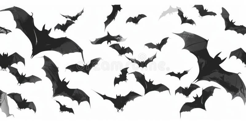 Bats in flight stock image. Image of outdoors, formation - 382523485