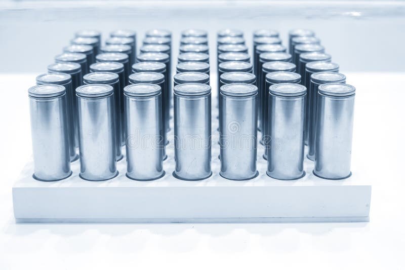 Group Battery Pack Electric Vehicle Light Blue Scene Stock Photos ...