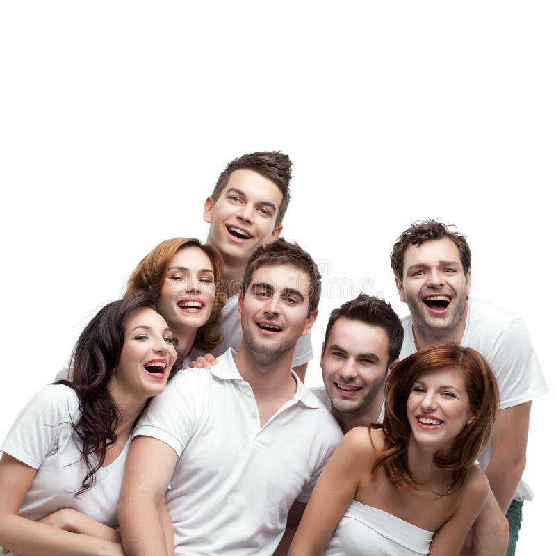 Group Beautiful Friends Having Fun Stock Image - Image of joke ...