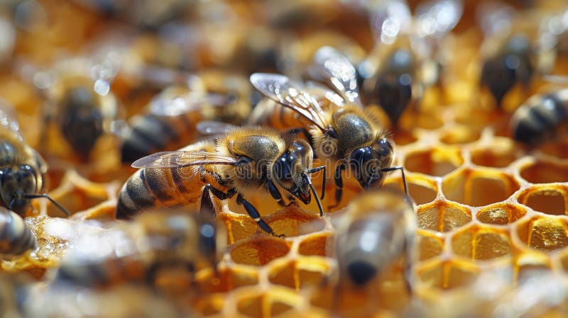 Group of Bees on Honeycomb stock image. Image of apiary - 311462147 Group of Bees on Honeycomb stock image. Image of apiary - 311462147