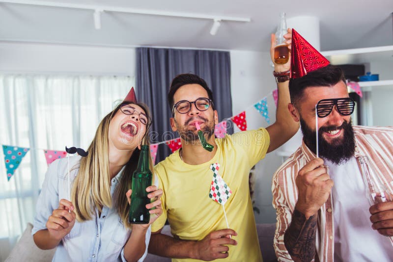 Best Friends at Party. Celebration,friends, Party and Birthday Concept ...