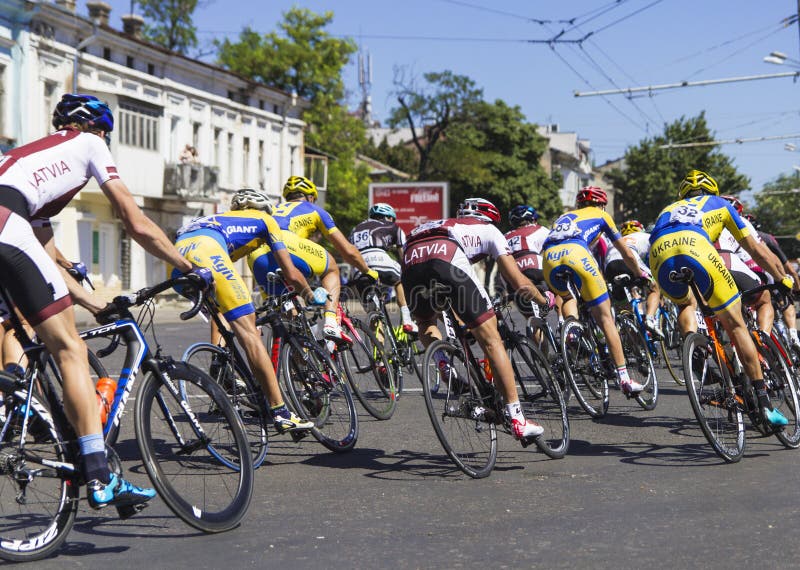 A Group of Bicycle Riders editorial stock photo. Image of bicycle ...
