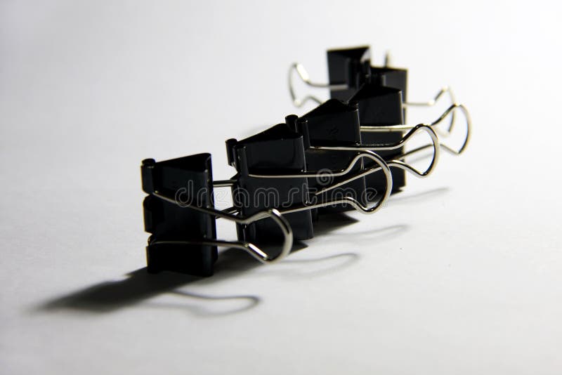Group of binder clips stock photo. Image of stationery - 24325678