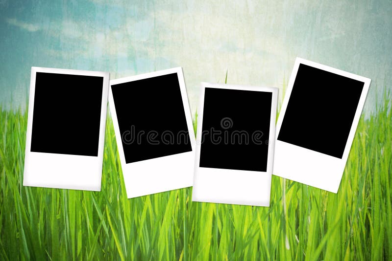 Group of blank photo frame stock illustration. Illustration of ...