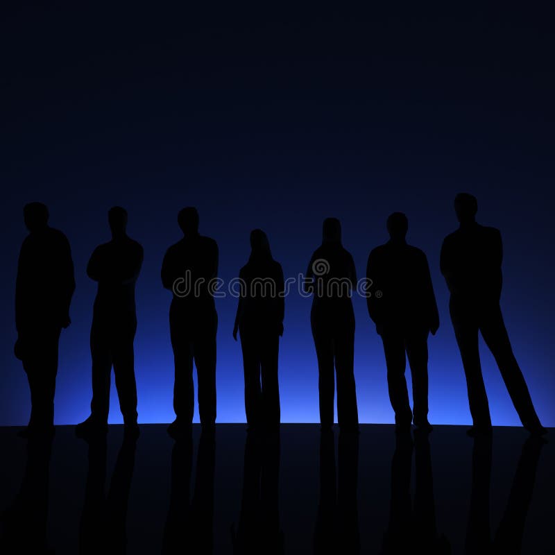 Group.Blue. ilustração stock. Ilustração de escuro, pessoa - 12875246