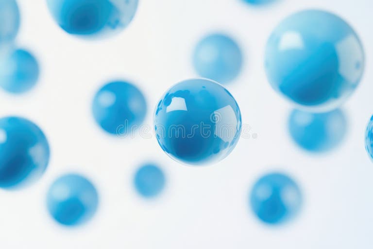 A Group of Blue Balls Suspended in Mid-air, Creating a Unique Visual ...