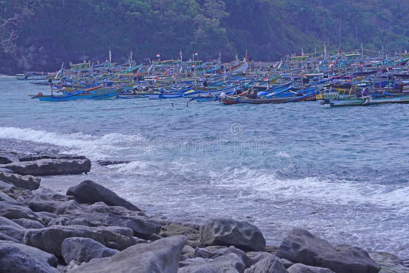 Group of Boats on the Beach Stock Photo - Image of beautiful, white ...