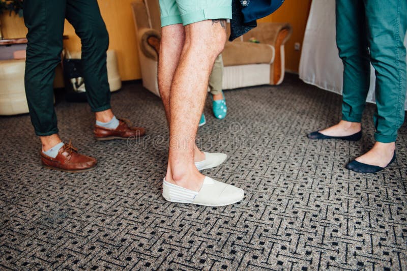 Group of Boys Standing in the Room on Carpet Stock Photo - Image of ...