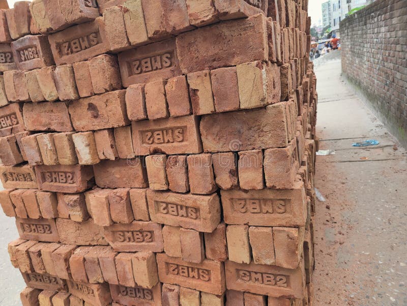 Group of Brick for Construction Work Stock Photo - Image of group, wall ...