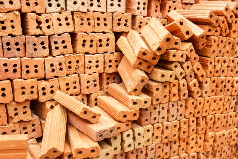 Group of Brick in Constructive Area Stock Image - Image of matter ...