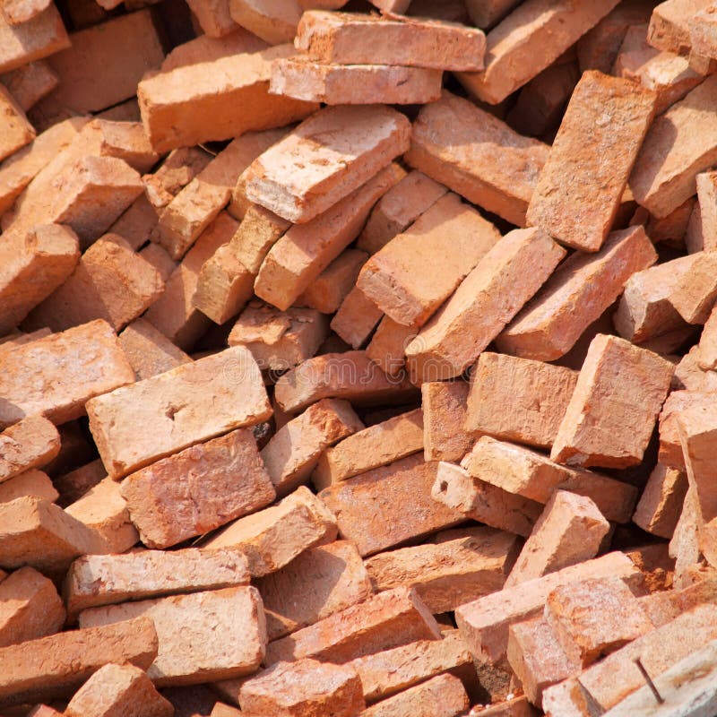 Group of bricks square stock photo. Image of dump, rough - 23301606