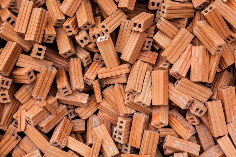 Group of Bricks Square Construction Materials. Bricks Texture and ...