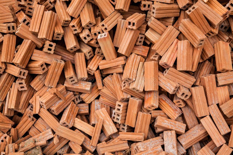 Group of Bricks Square Construction Materials. Bricks Texture and ...
