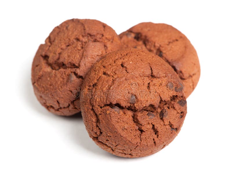 Group of brown cookies stock photo. Image of food, cutout - 88055648