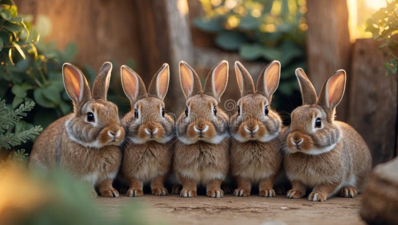 Group Rabbits Run Stock Photos - Free & Royalty-Free Stock Photos from ...