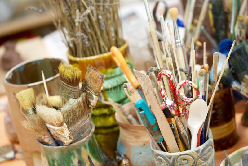 Group of tools stock image. Image of professional, sculpt - 114631477