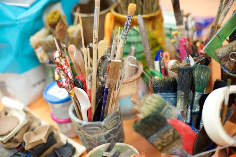 Group of tools stock image. Image of brush, equipment - 114631505