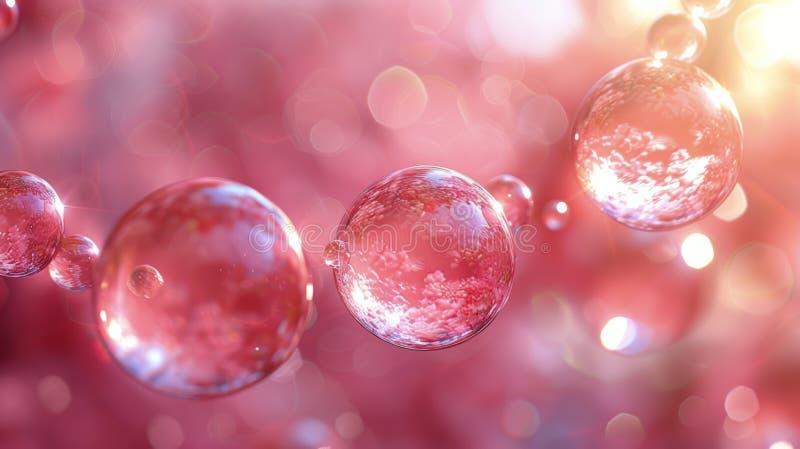 Group of Bubbles Floating in the Air Stock Photo - Image of round ...
