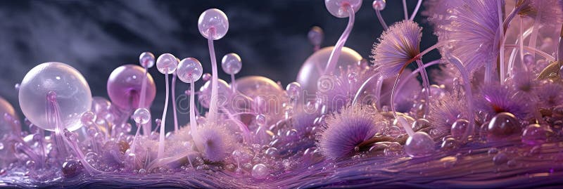 Group of Bubbles Floating in the Air Stock Illustration - Illustration ...