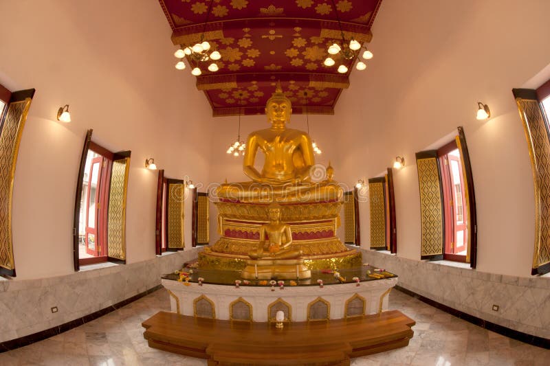 Group of Buddha in Church . Stock Photo - Image of sitting, religious ...