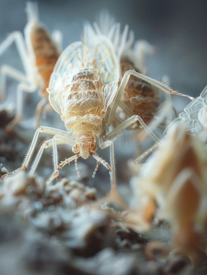 A Group of Bugs are on a Rock Stock Photo - Image of wildlife, termite ...