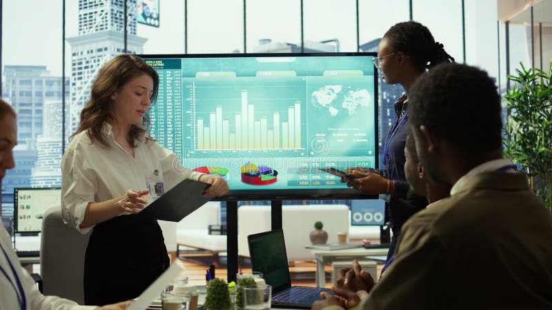 Group of Business Associates Discussing Project Development Plans Stock ...