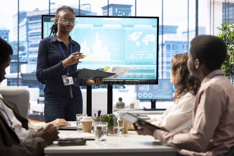 Group of Business Associates Discussing Project Development Plans Stock ...