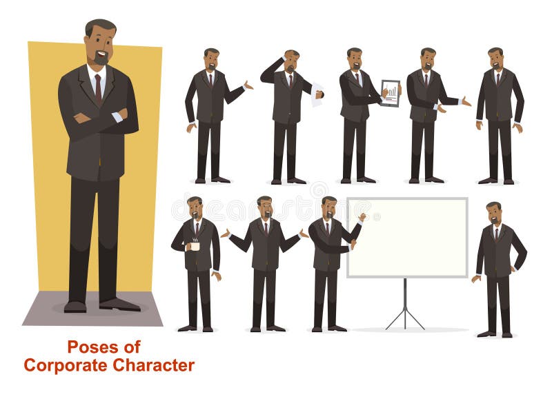 Group of Business and Corporate Character Stock Illustration ...