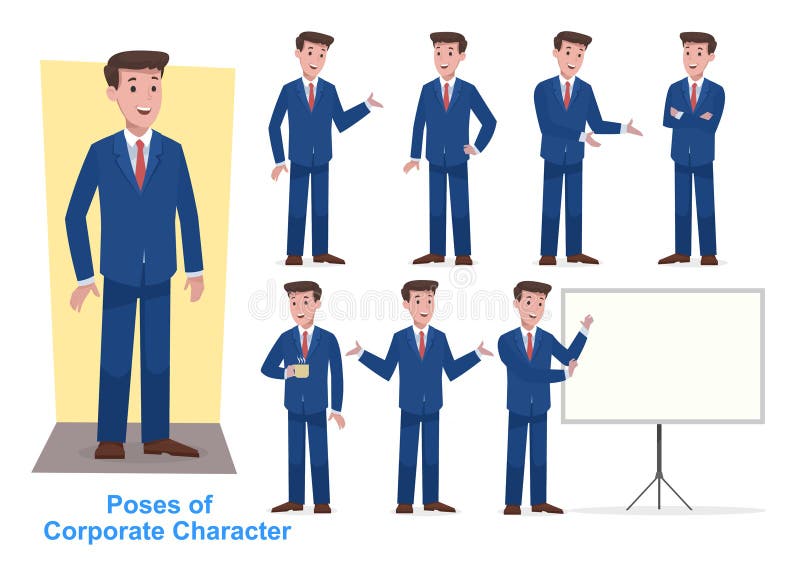Group of Business and Corporate Character Stock Illustration ...