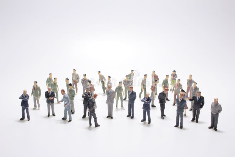 A Group Business Figure on the Board Stock Illustration - Illustration ...