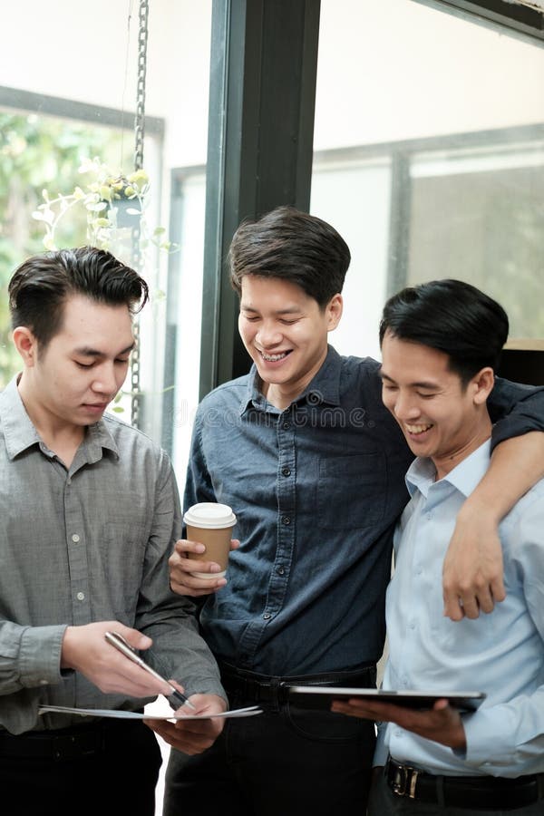 Group of Business Man Discussion and Brainstorming, Bookkeeping Audit ...