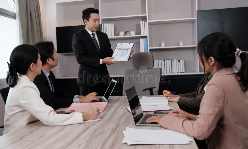 Group of business meeting stock photo. Image of strategy - 257043250