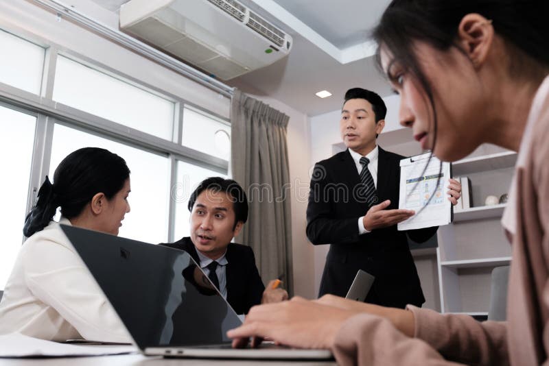 Group of business meeting stock image. Image of business - 257043267