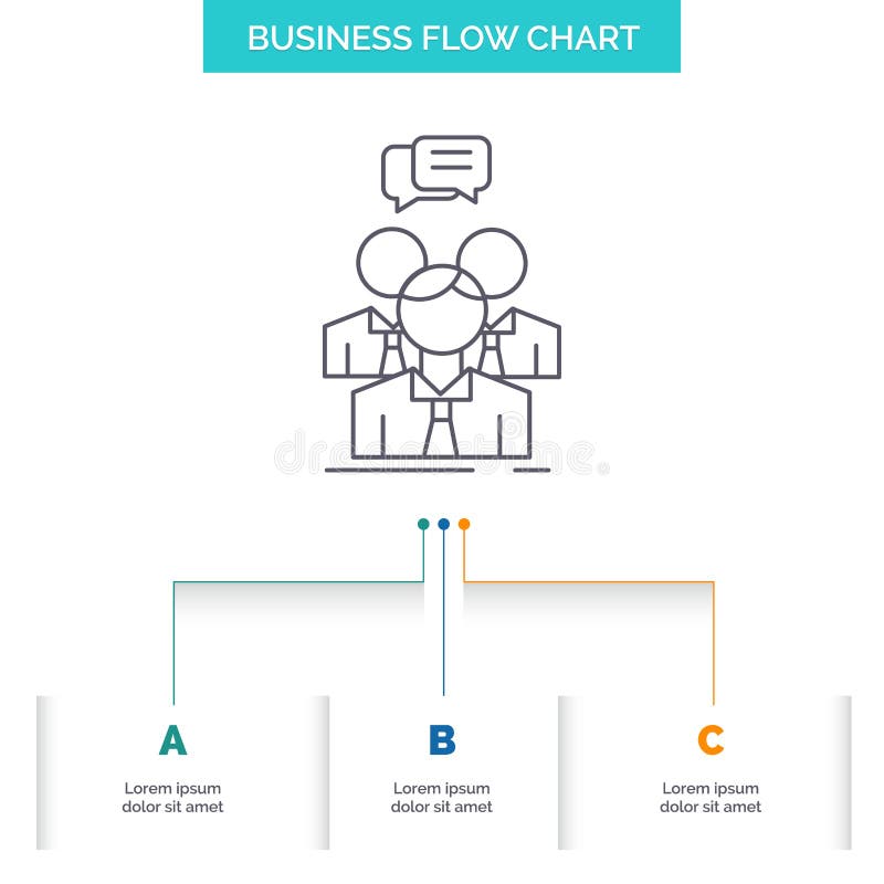Group, Business, Meeting, People, Team Business Flow Chart Design with ...