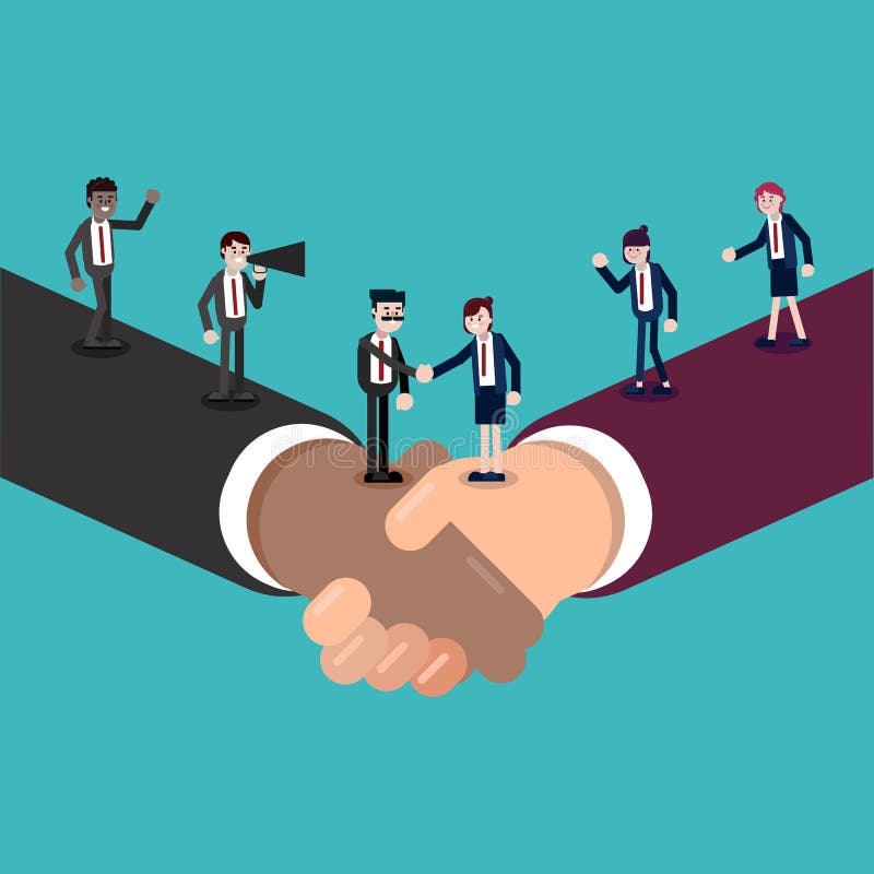 People Hand Shake Purple Stock Illustrations – 64 People Hand Shake ...