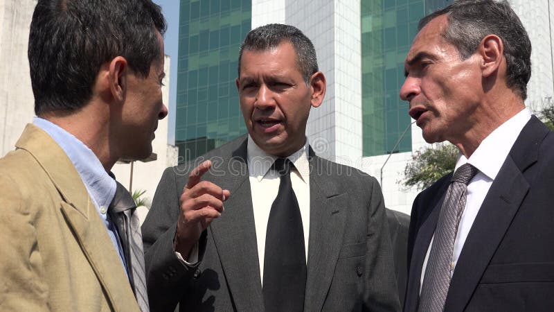 Hispanic Business Men Talking Stock Photo - Image of career, speak ...