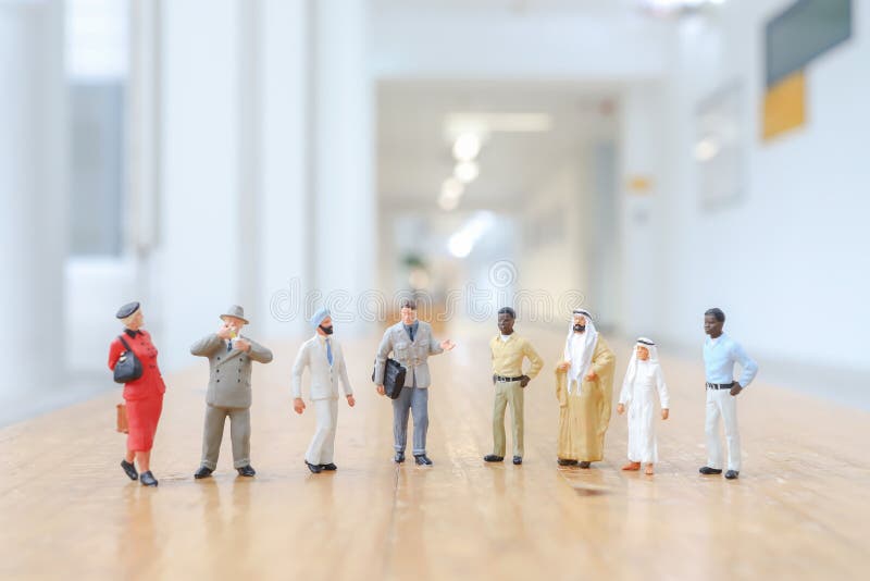 Group of Business Mini of People Standing Stock Photo - Image of ...