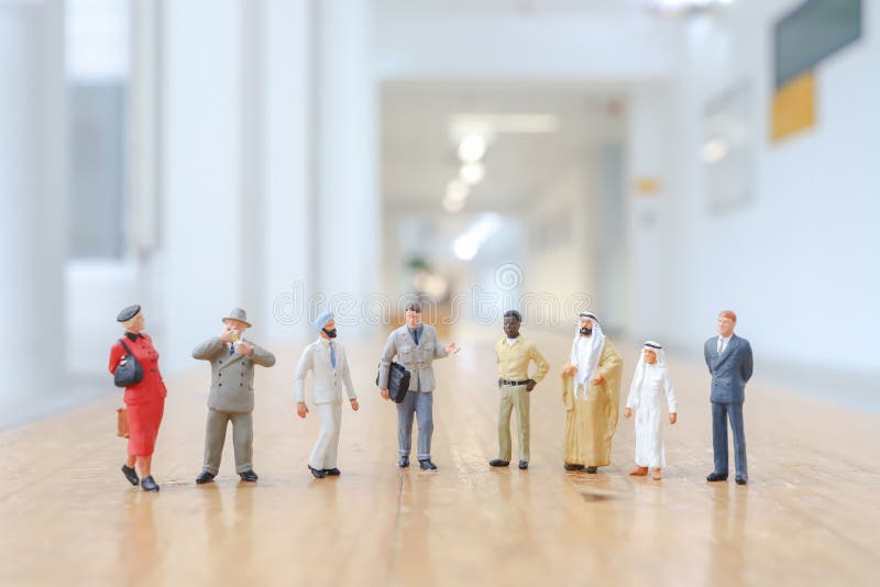 Group of Business Mini of People Standing Stock Image - Image of ...