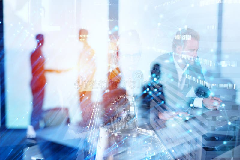 Group of Business Partner Looking for the Future. Concept of Corporate ...