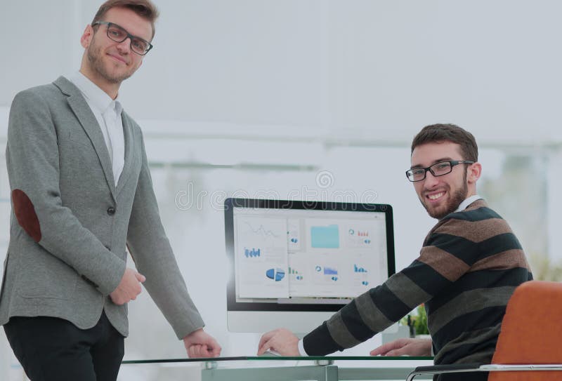 Group of Business Partners Discussing Ideas and Planning Work in Stock ...